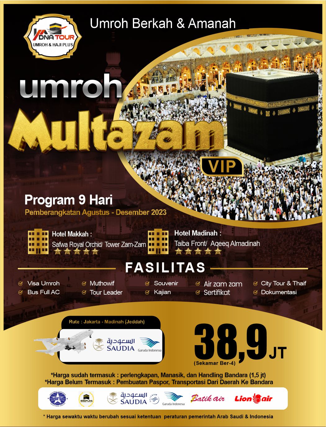 Biro Travel Umroh Wonosobo DNA Tour Travel Umroh & Haji Plus